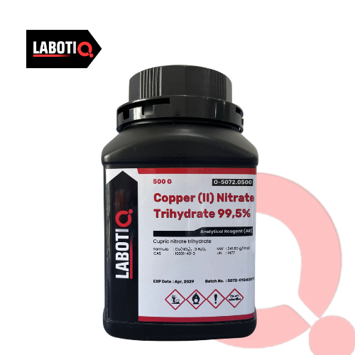 Copper (II) Nitrate Trihydrate 99,5% AR 500 gr – LABOTIQ