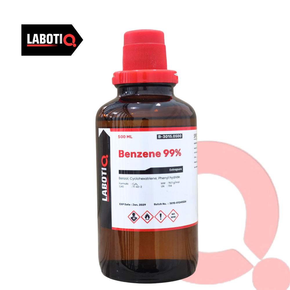 Benzene 99% Extrapure 500 mL – LABOTIQ